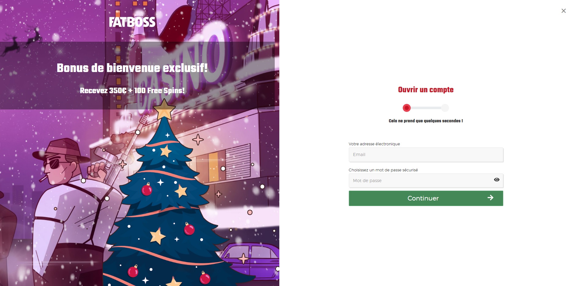 Fatboss Casino | Obtenez 425€ de BONUS en 2Min