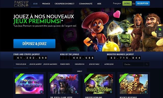 Paris VIP Casino Avis | Obtenez 2000€ de BONUS